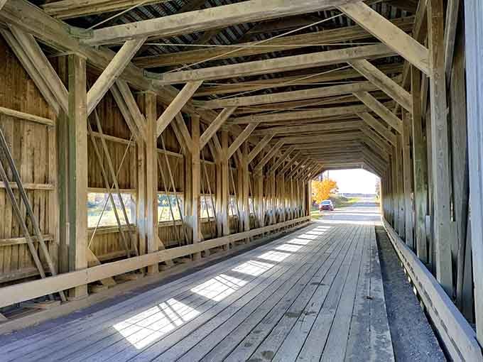 Walking through here feels like stepping into a time machine, minus the flux capacitor and confusing time paradoxes.