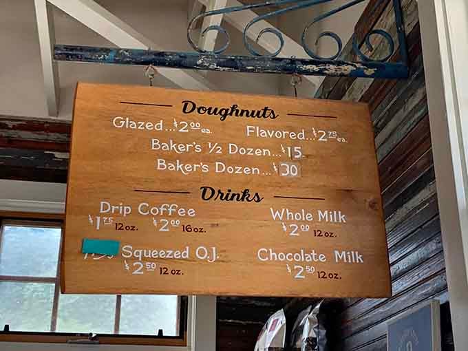 Sometimes the best menus are the simplest ones, proving you don't need fifty options when you've perfected the classics.