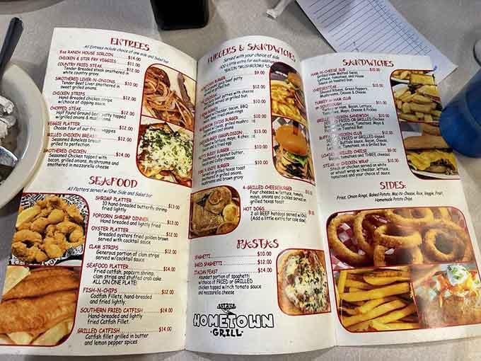 This menu offers everything from seafood platters to pasta, proving variety is the spice of buffet life.