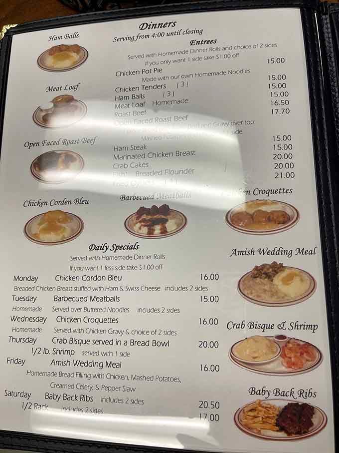 A menu that reads like your grandmother's recipe box, if she happened to be an excellent cook.