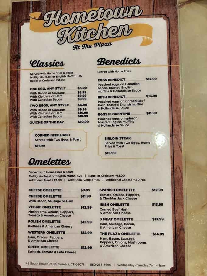 A menu that reads like your breakfast dreams came true, with enough variety to keep you coming back weekly.