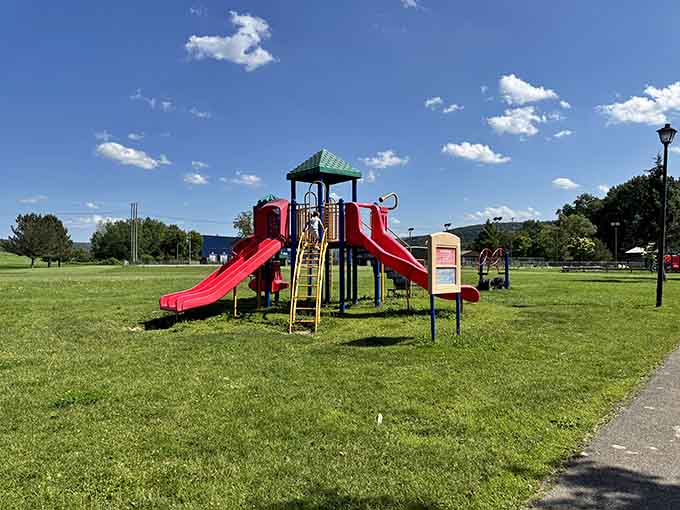 Where kids can actually play outside without scheduling it three weeks in advance through an app.