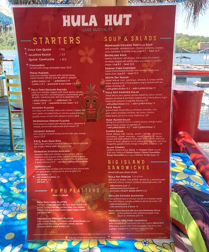 When the menu offers both Coconut Shrimp and Chile Con Queso, you know you've found culinary genius.