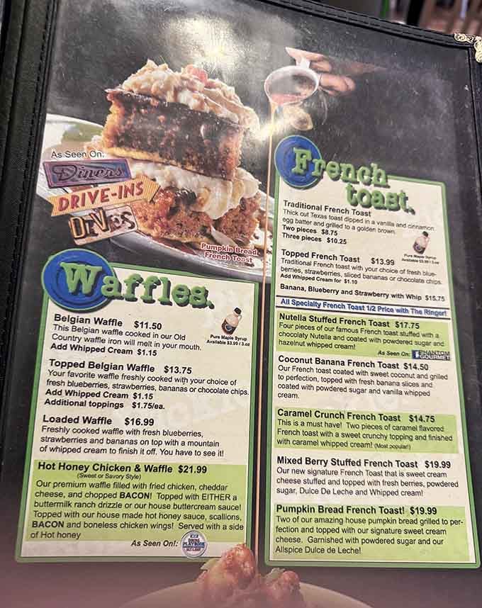 When the menu requires this much reading material, you know you're in for some serious decision-making.