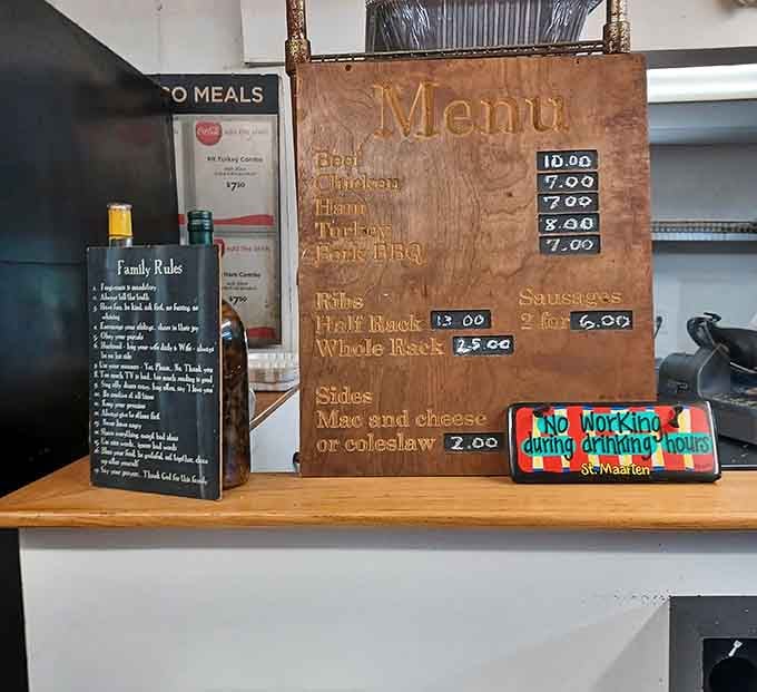 When the menu board is hand-painted and straightforward, you know they're spending their energy on what matters most.