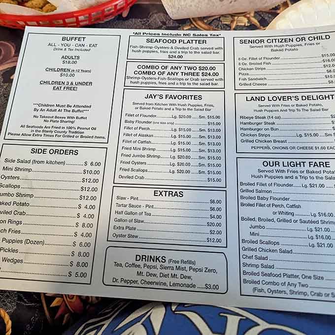 When the all-you-can-eat buffet includes fried flounder and jumbo shrimp, bring your appetite and your stretchy pants.