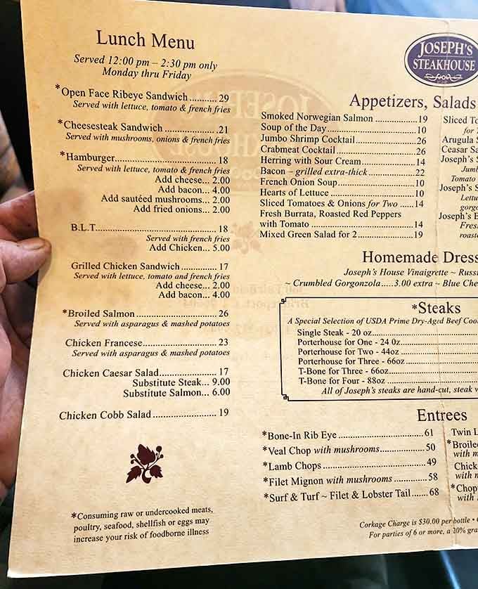 When a steakhouse menu features USDA Prime dry-aged beef and surf and turf, you know you're in good hands.