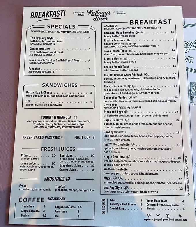 A menu that reads like America's greatest hits, minus the pretension and plus all the comfort you need.