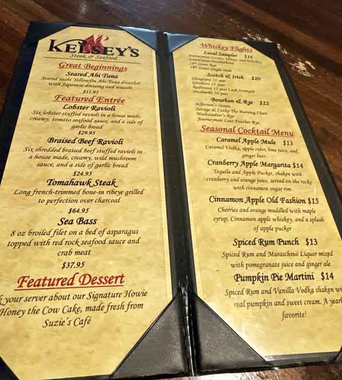 When the menu features lobster ravioli and tomahawk steaks, you know someone's taking dinner seriously around here.