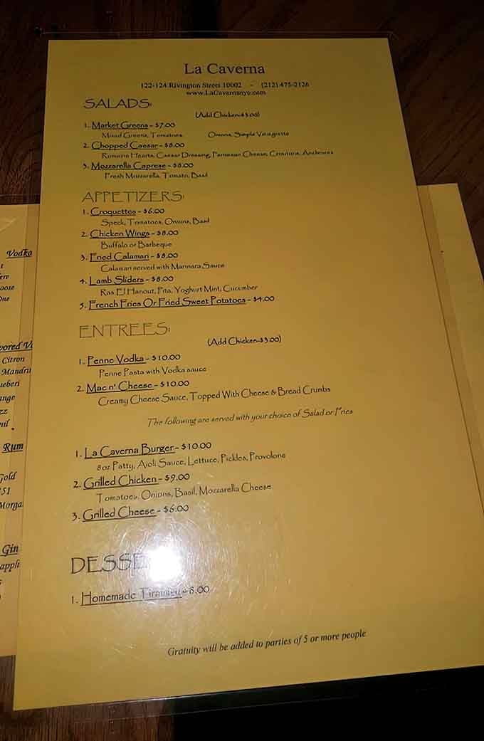 Sometimes the best menus are the ones that don't overthink it, just solid choices done right.