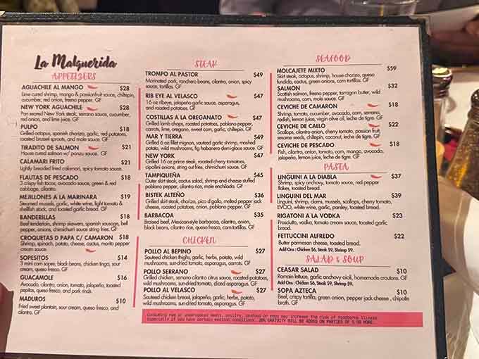 This menu reads like a love letter to Latin America, with enough variety to keep you coming back weekly.