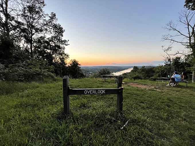 Sunset views from Goat Hill Overlook that make you forget every traffic jam you endured getting here.