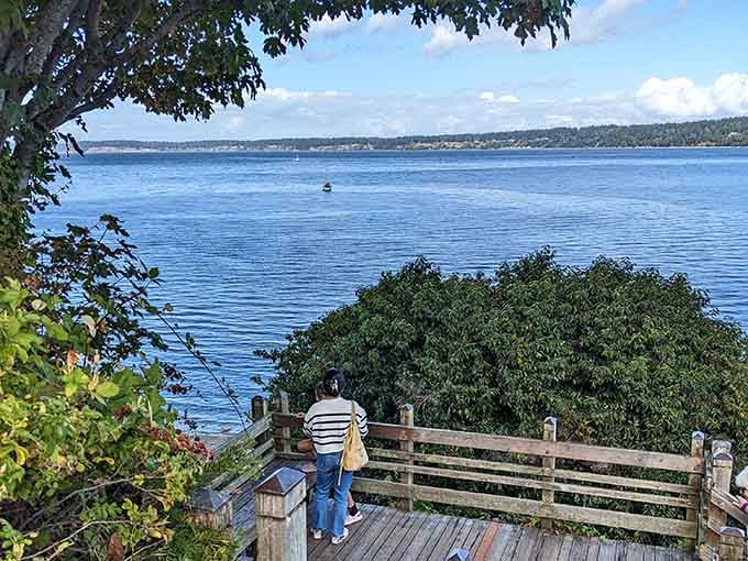 Standing here watching the water, you'll understand why people trade corner offices for corner views like this one.