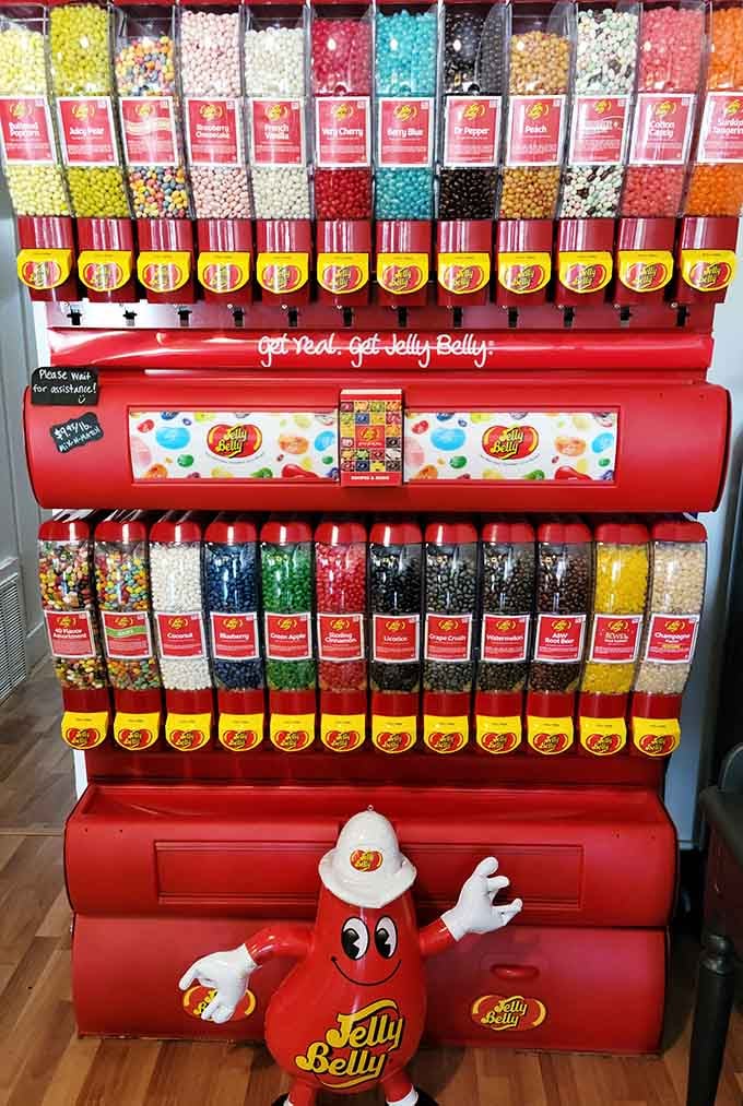 This Jelly Belly wall offers more flavor combinations than a jazz musician has riffs, choose wisely or wildly.