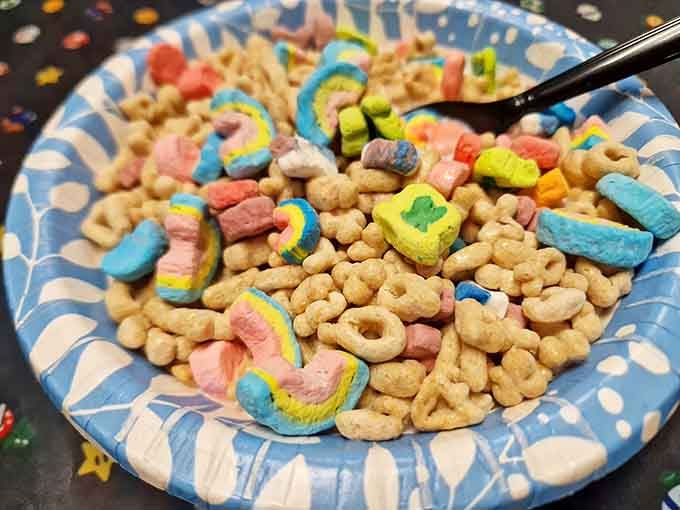 Lucky Charms never looked so good, especially when those marshmallows are magically delicious and guilt-free at any age.