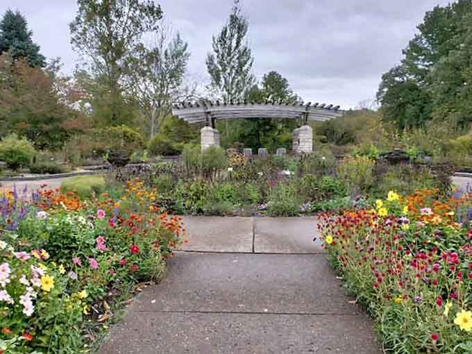 Follow the path under that pergola and suddenly you're the star of your own romantic movie.