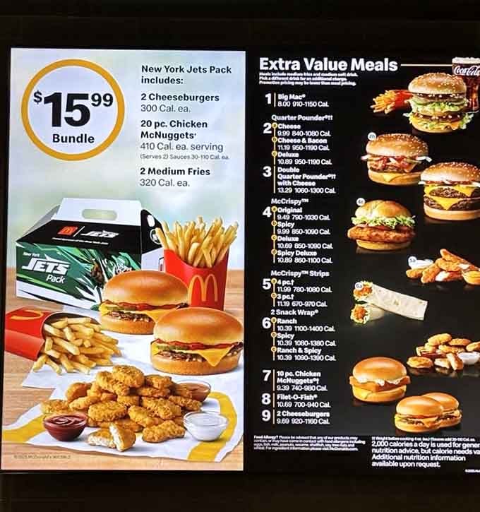 Even the menu boards look classier here, proving fast food can have standards beyond "would you like fries?"