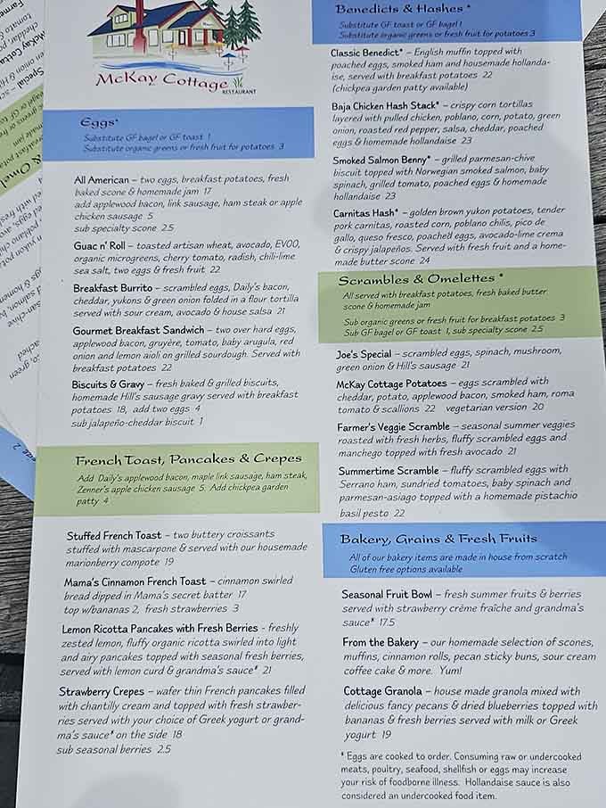 When a menu requires this much reading, you know you're in for some seriously delicious decision-making paralysis.