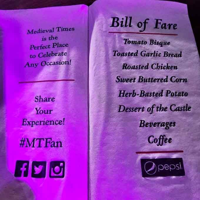 The Bill of Fare proves medieval folks ate better than expected, assuming they had tomato bisque back then.