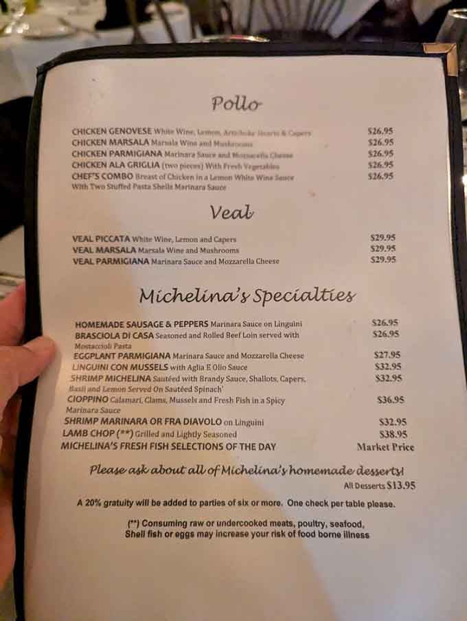 When the menu reads like your Italian grandmother's greatest hits, you know you're in good hands.