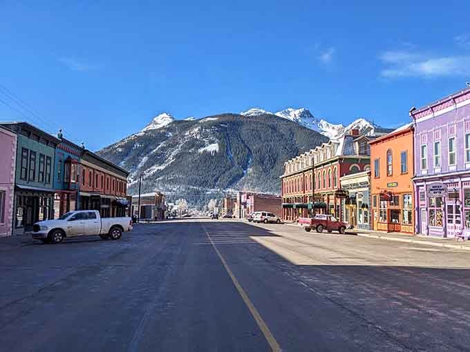 Silverton's colorful storefronts prove that mining towns clean up nicely when they put their minds to it.
