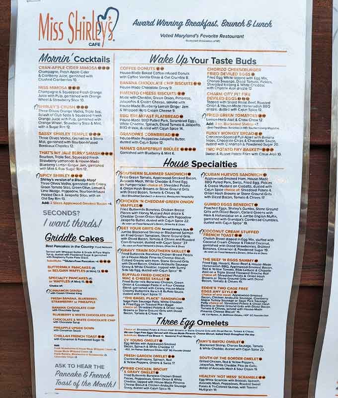 This menu reads like a greatest hits album of breakfast, and every track is a chart-topper.