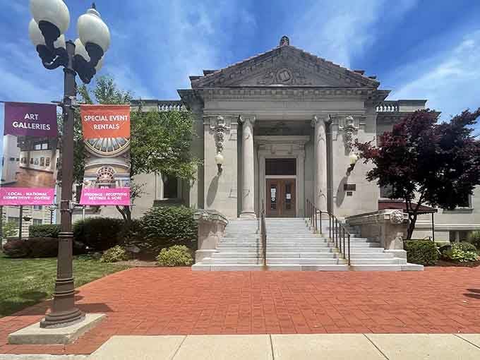 The Anderson Museum of Art stands proud, reminding us that culture thrives in unexpected places.
