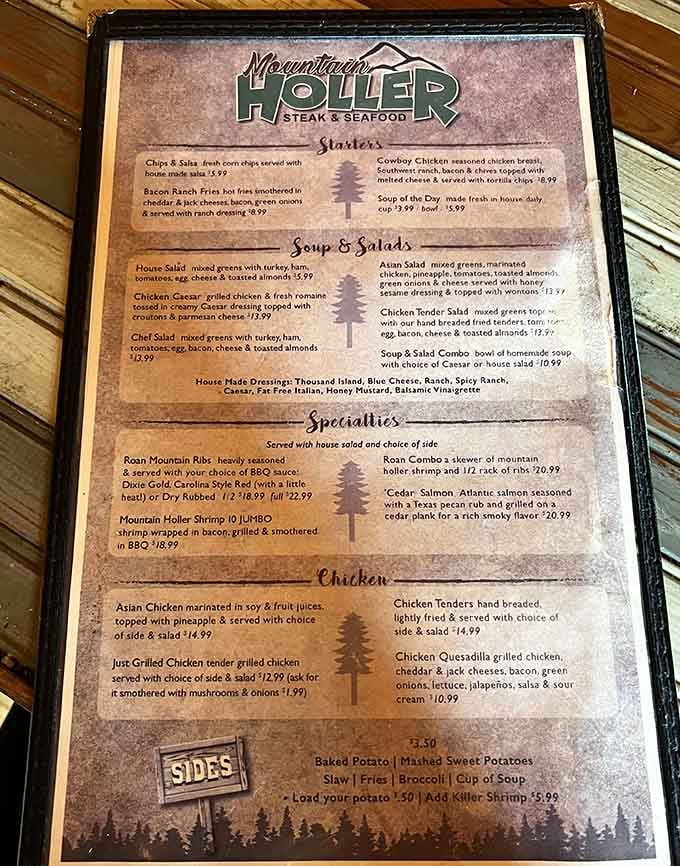 This menu reads like a greatest hits album, every item deserving its spot in the lineup.