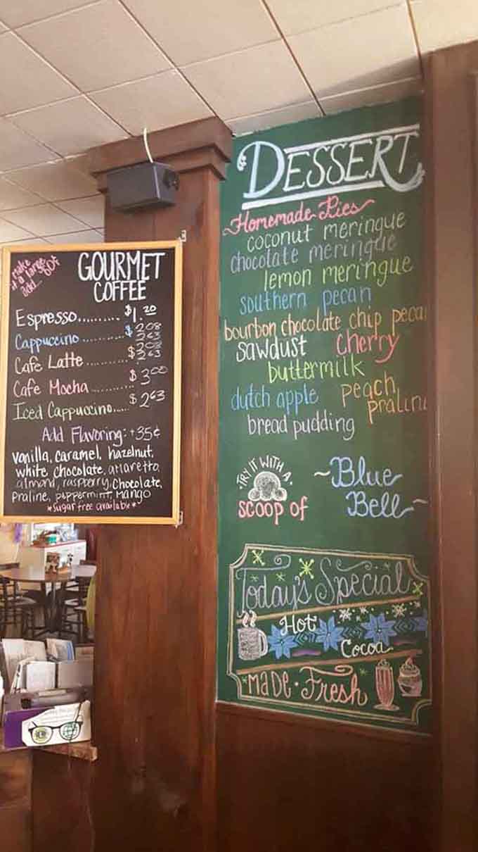 When the dessert menu lists this many pies, you know someone in the kitchen takes their job seriously.