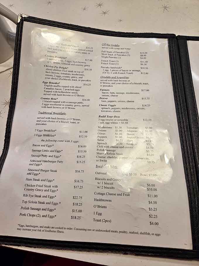 When a menu offers both Chicken Fry Delight and Polish Sausage, you know you've found a place that takes breakfast seriously.