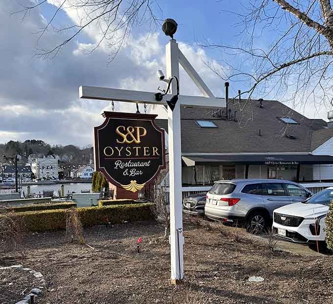 Mystic S&P Oyster Restaurant and Bar: That elegant sign promises bivalves so fresh they were probably swimming during your morning coffee break.