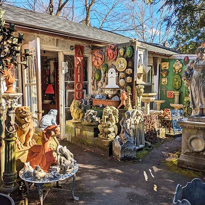 When your garden statuary collection needs a lion, a cherub, and possibly a small fountain or twelve.