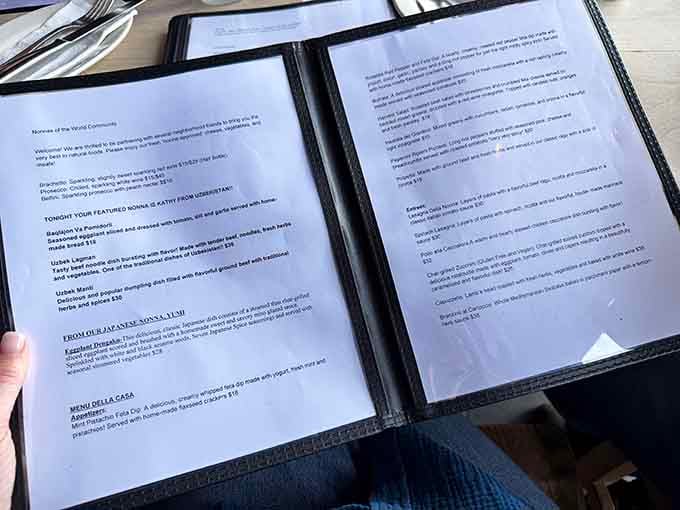 The rotating menu reads like a passport stamped by grandmothers from around the world, each dish telling its own story.