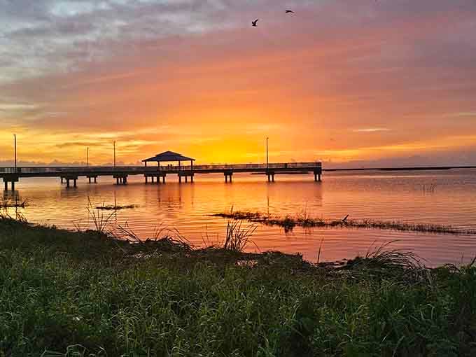 Sunsets like this don't need filters, just a front-row seat and maybe a cold drink.