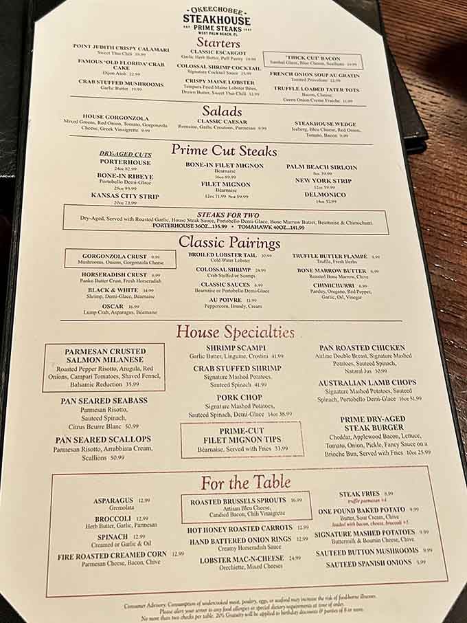 This menu reads like a greatest hits album, every selection a chart-topper you'll want to experience firsthand.