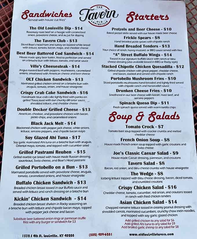 When the menu requires this much reading, you know you're in for some serious decision-making paralysis.