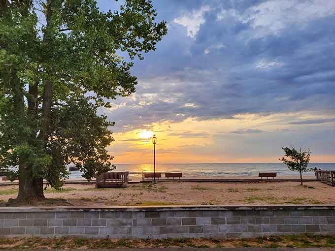 Sunset at the beach park: nature's daily reminder that the best things in life are absolutely free.