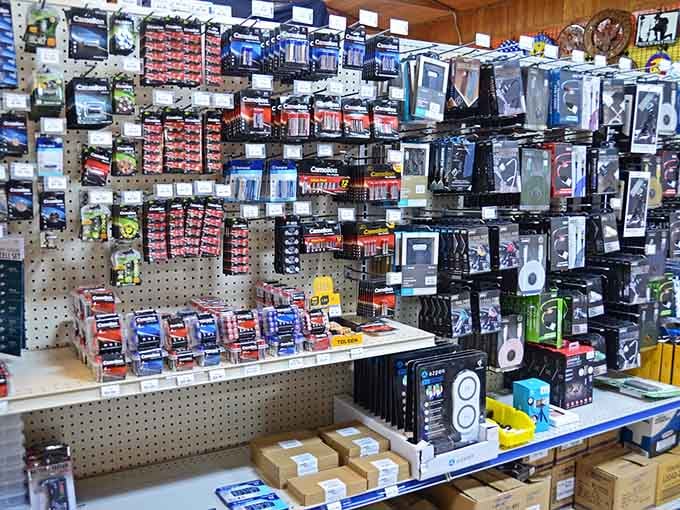 Phone accessories stacked like a tech lover's dream, proving you don't need a second mortgage for gadgets.