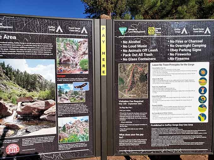 Even paradise has rules, and these signs prove that keeping this place beautiful requires everyone's cooperation.