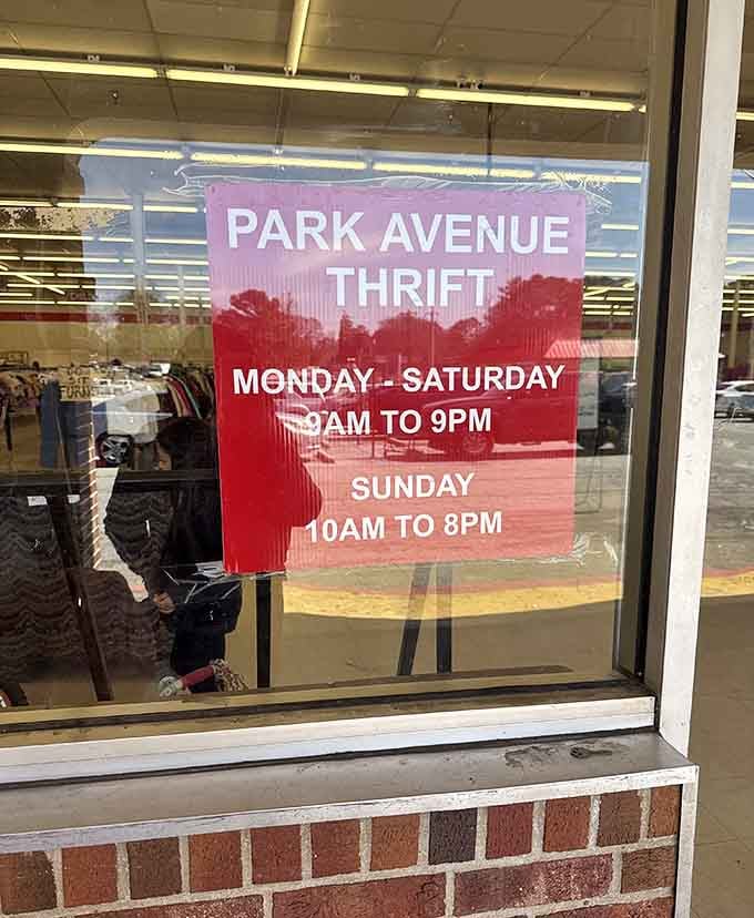 Open until 9 PM most days because apparently someone understands that thrift emergencies don't follow a 9-to-5 schedule.