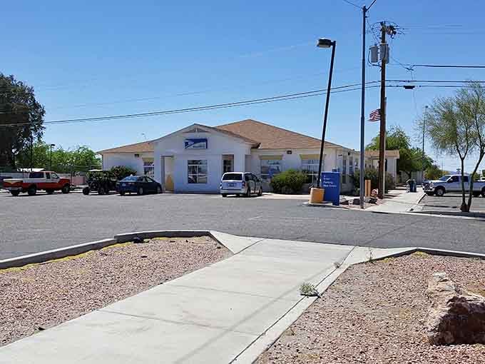 Even the post office has that laid-back river town vibe that makes errands feel like vacation.