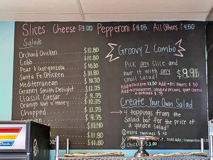 A handwritten menu board means someone cares enough to write it fresh, and that matters more than you'd think.