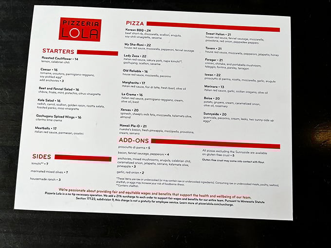 This menu reads like a greatest hits album, every selection a chart-topper waiting to happen.