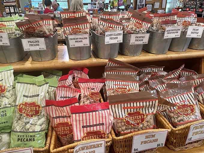 Those charming striped bags and rustic buckets make choosing just one flavor feel downright impossible, doesn't it?
