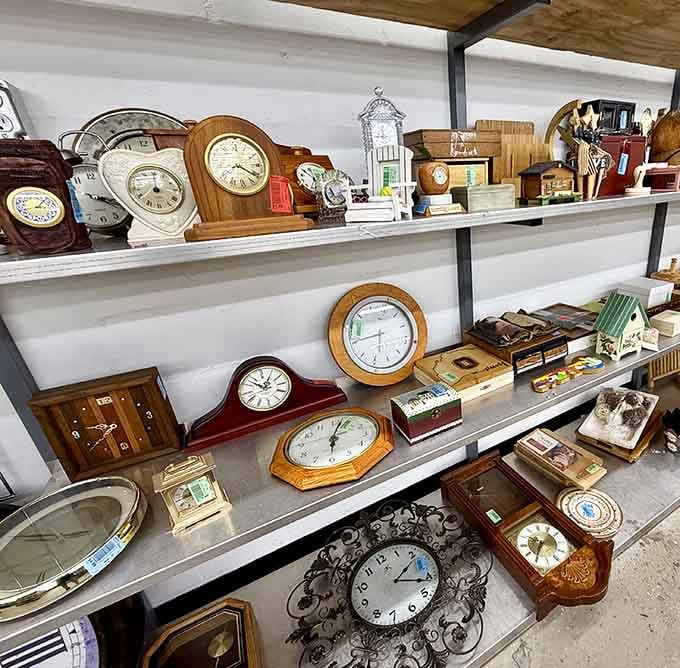 Time stands still in the best way possible when you're surrounded by this many vintage timepieces.