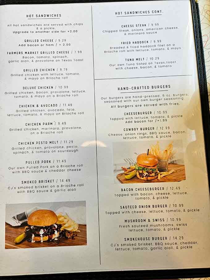 When the menu offers this much variety, you know the kitchen isn't playing around with your appetite.