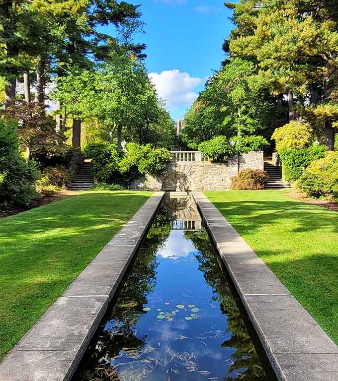 Formal gardens so pristine you'll feel guilty walking on the grass, but do it anyway.
