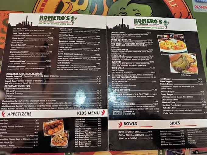 This menu reads like a love letter to New Mexican cuisine, with green chile starring in every chapter.