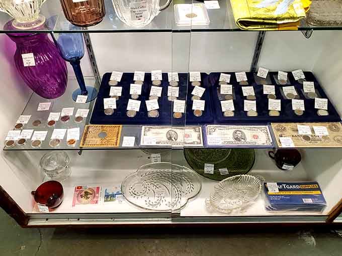 Vintage coins and currency tell stories of hands and pockets from generations past, each piece a tiny time capsule waiting.