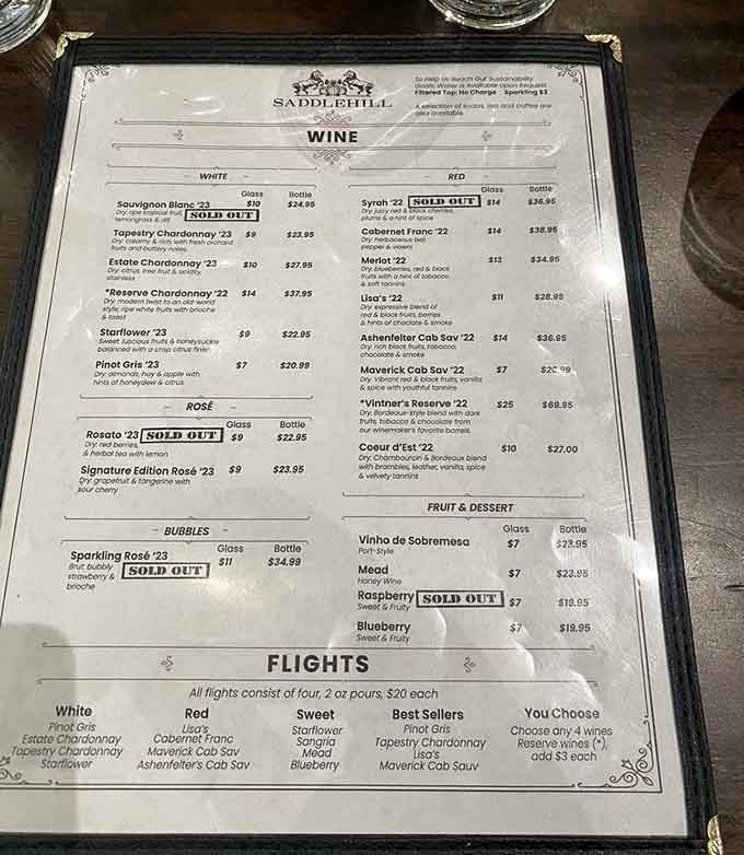 A wine menu this extensive in Voorhees? Someone's been paying attention to what New Jersey really deserves.